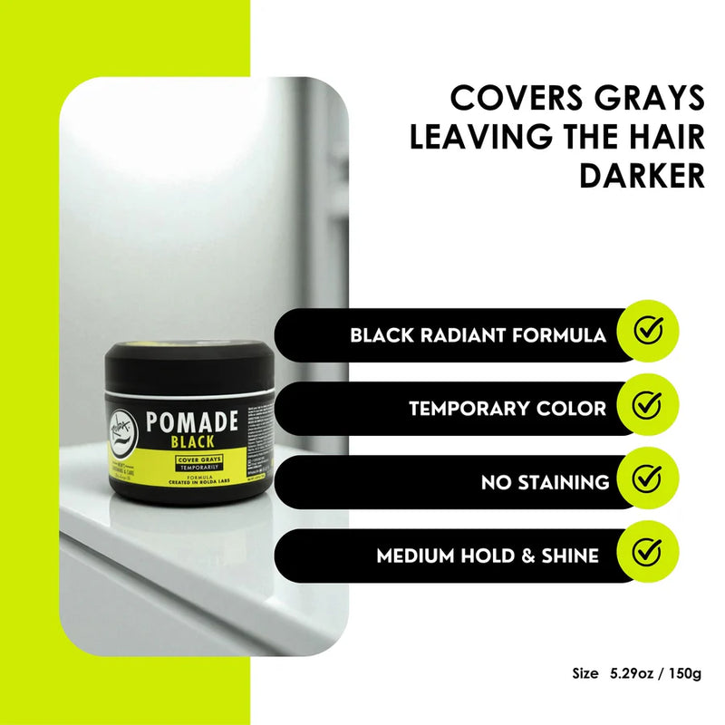 Rolda Black Hair Pomade 150g | Gray Hair Coverage — Magnus Supply