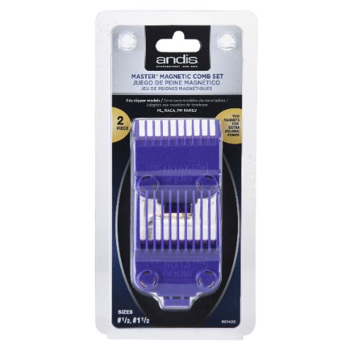 Andis Master Magnetic Comb Set Dual Pack – 2-Piece Guard Set #01900 ...